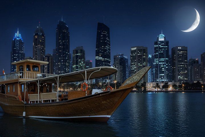 Doha: Moonlight Dinner Cruise with Transfers - Tinggly
