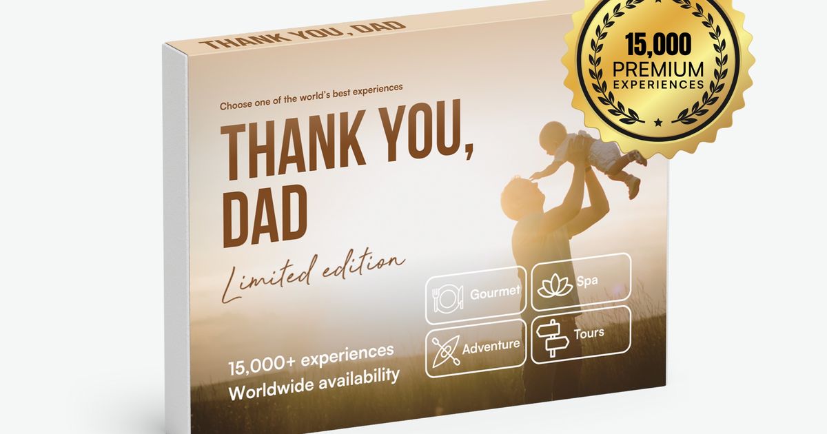 Thank You, Dad - Experience Gift Box - Tinggly
